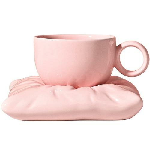 Краткие конфетные кофейные чашки роскошный дизайн Домашние чашки Офисный кофе Дневные чашки и наборы соуса Tazza Colazione Чайные чашки