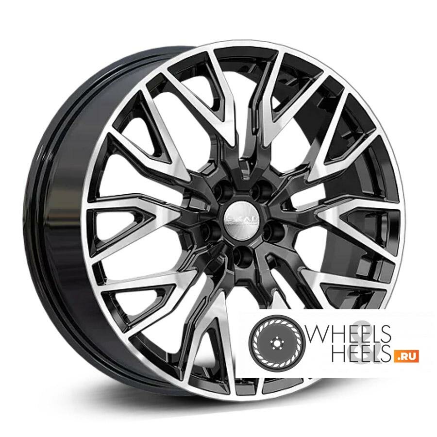 Диск автомобильный литой Скад Эльба 18x7 5x110 et40 dia67.1 Черный с полированной лицевой поверхностью