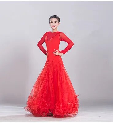 DAYEIEE Женские бальные платья из спандекса Красный, L, Красный