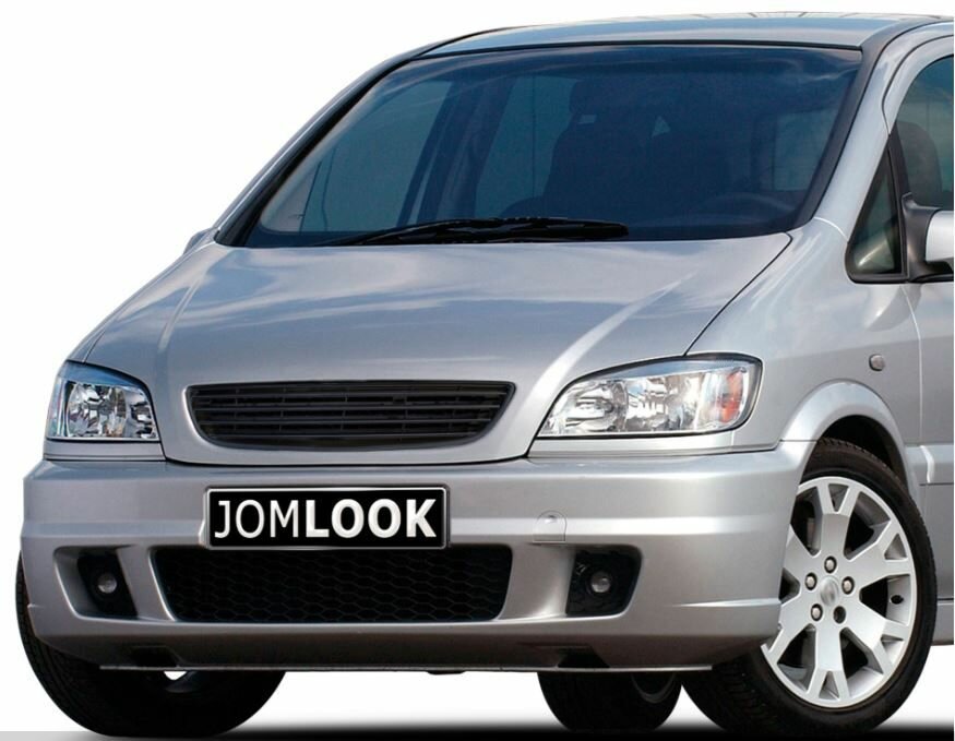 Решетка радиатора JOM без знака Opel Zafira A черная пластиковая