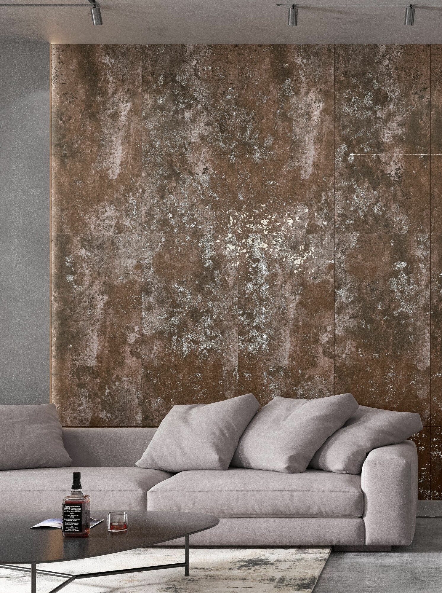 Керамогранит ENNFACE 60 х 120 см, Oxido Argentum, металлик, 1,44 м2 в упаковке (2 шт.)