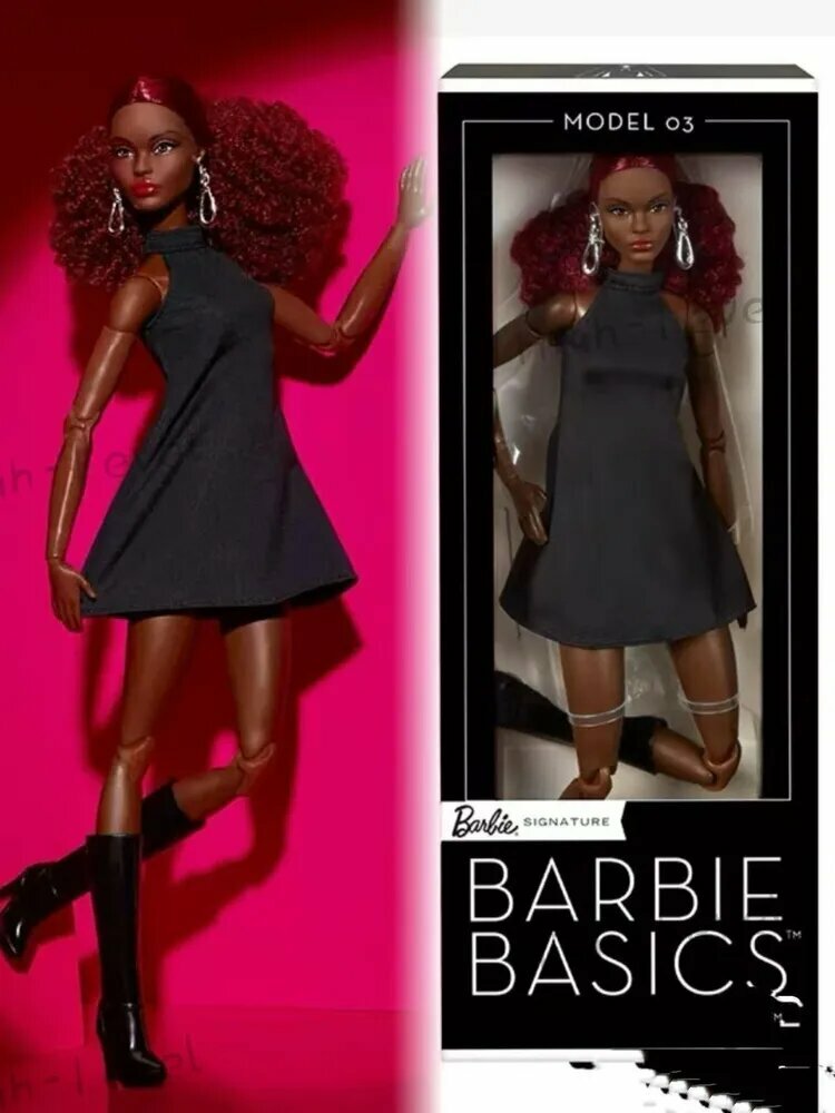 Кукла Barbie Basics 2025, пластик, для девочек и мальчиков, коричневая