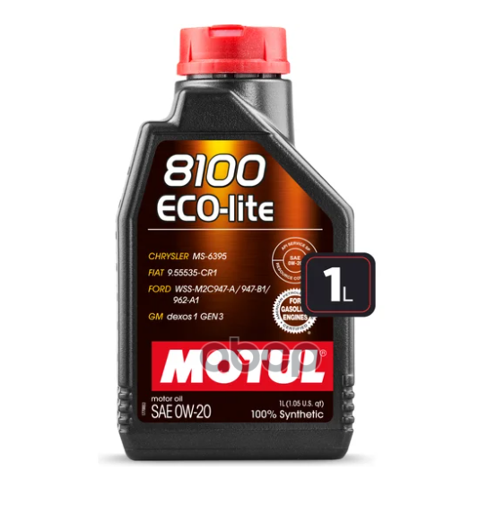 1L 0W20 8100 ECO-LITE SP-RC/ GF-6A MOTUL арт. 113491