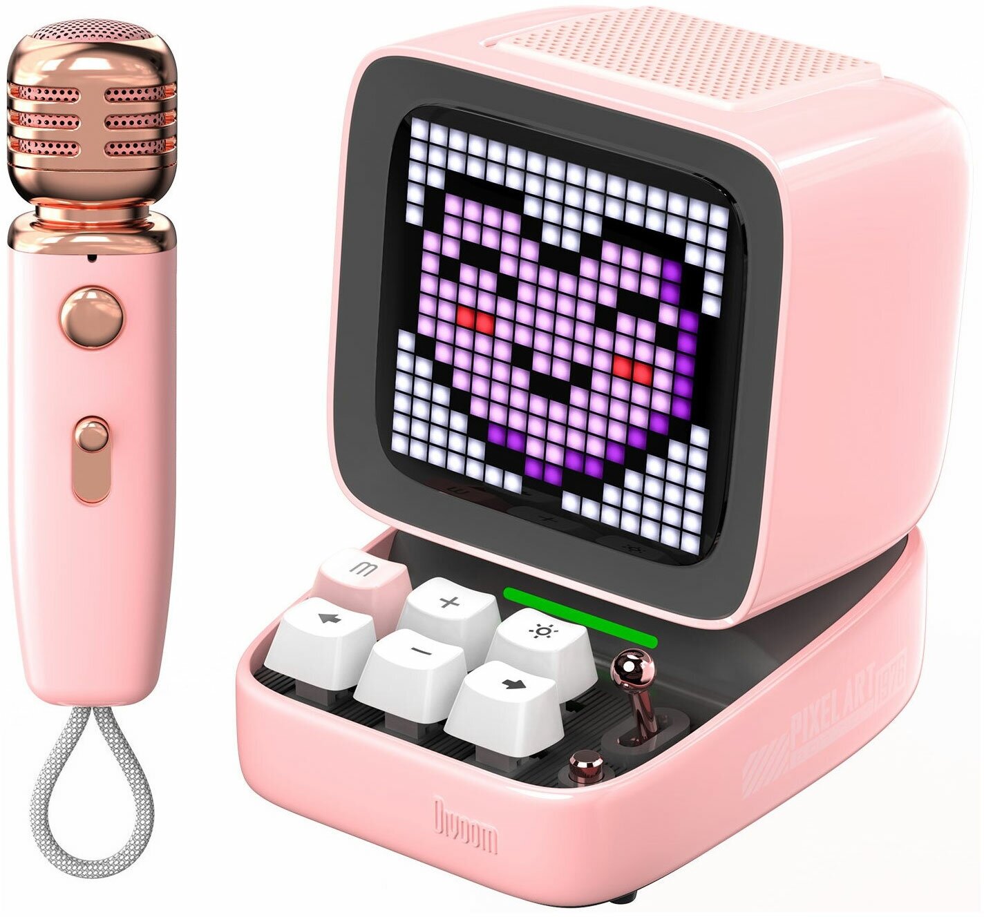 Портативная колонка Divoom Ditoo Mic, Pink, с микрофоном, 15Вт, 350мАч, 5000мАч