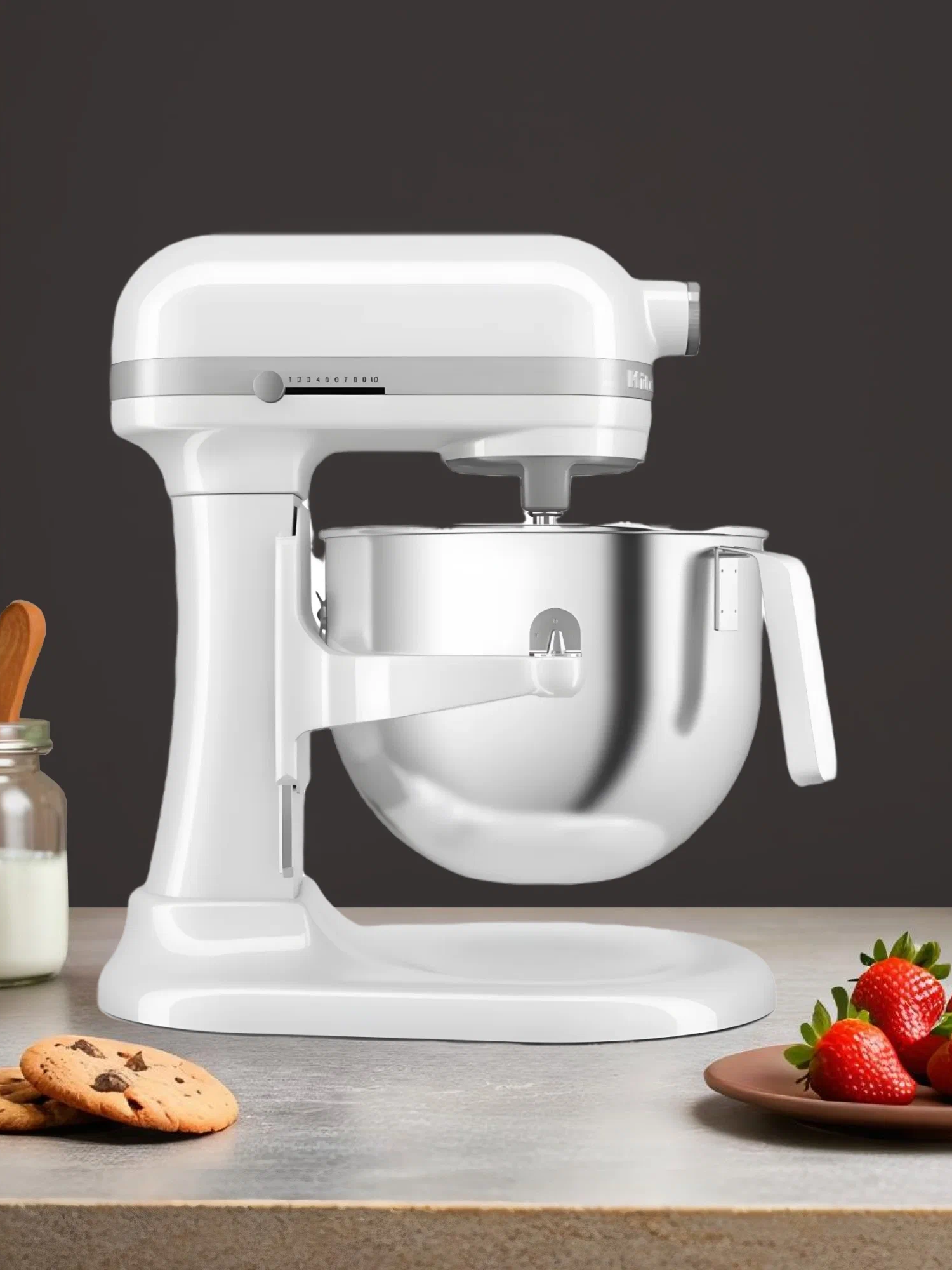 Миксер планетарный KITCHENAID PROFESSIONAL 5KSM70JPXEWH WHITE, 6.6 л, 10 скоростей, 375 Вт, 220 В