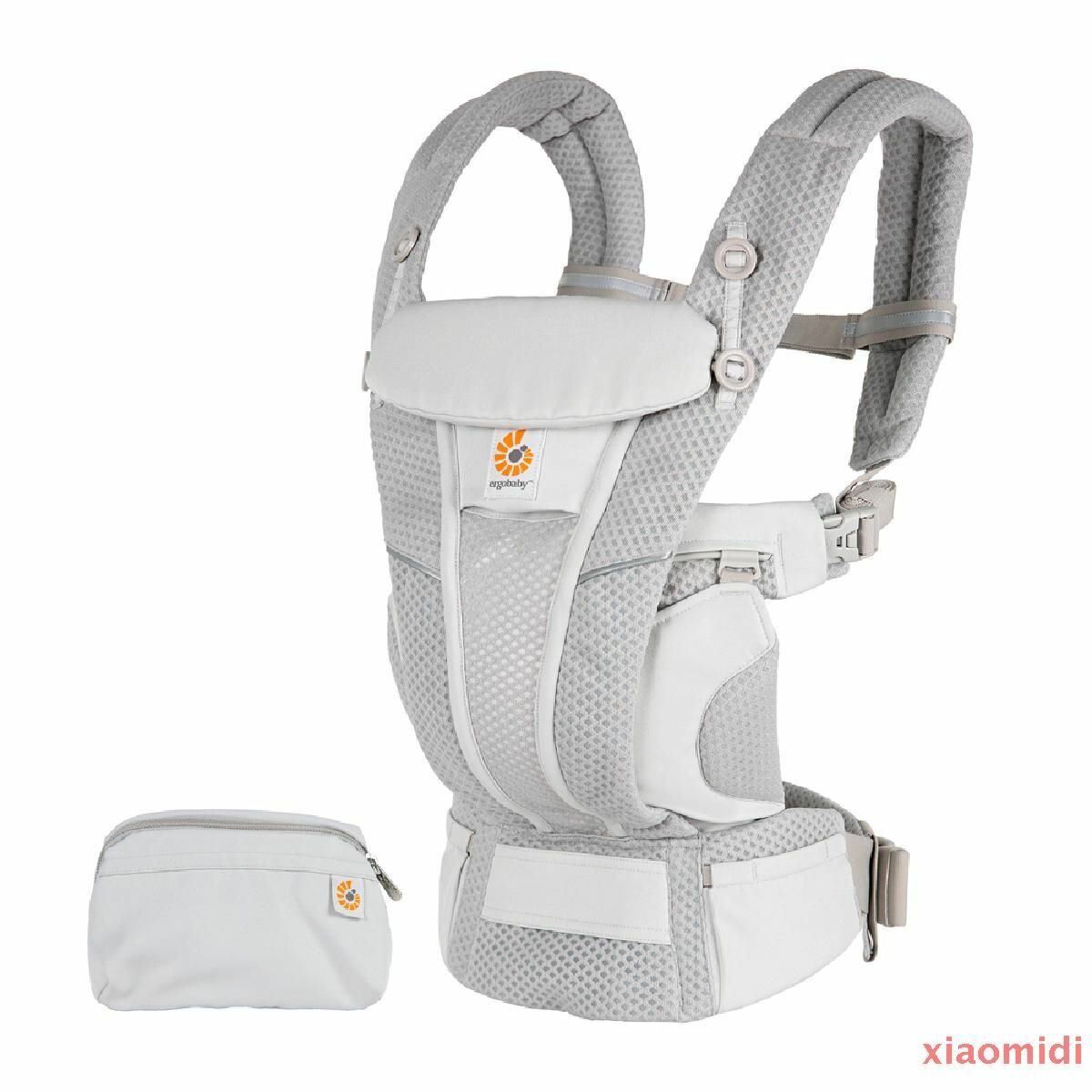 Эргорюкзак- хипсит для малышей от 0 / Ergobaby OMNI Breeze - Pearl Grey/ сумка рюкзак для мамы xiaomidi