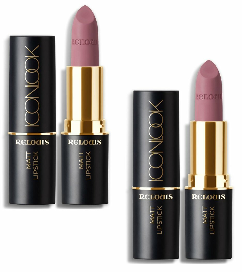 Помада матовая Relouis Icon Look тон 02 Sexy Stranger , 2 шт