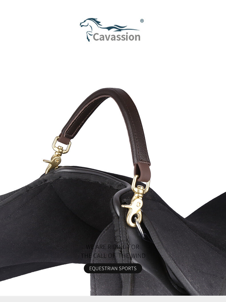 Ручка для седла CAVASSION, противоскользящая, коричневая, 29x3x1 см