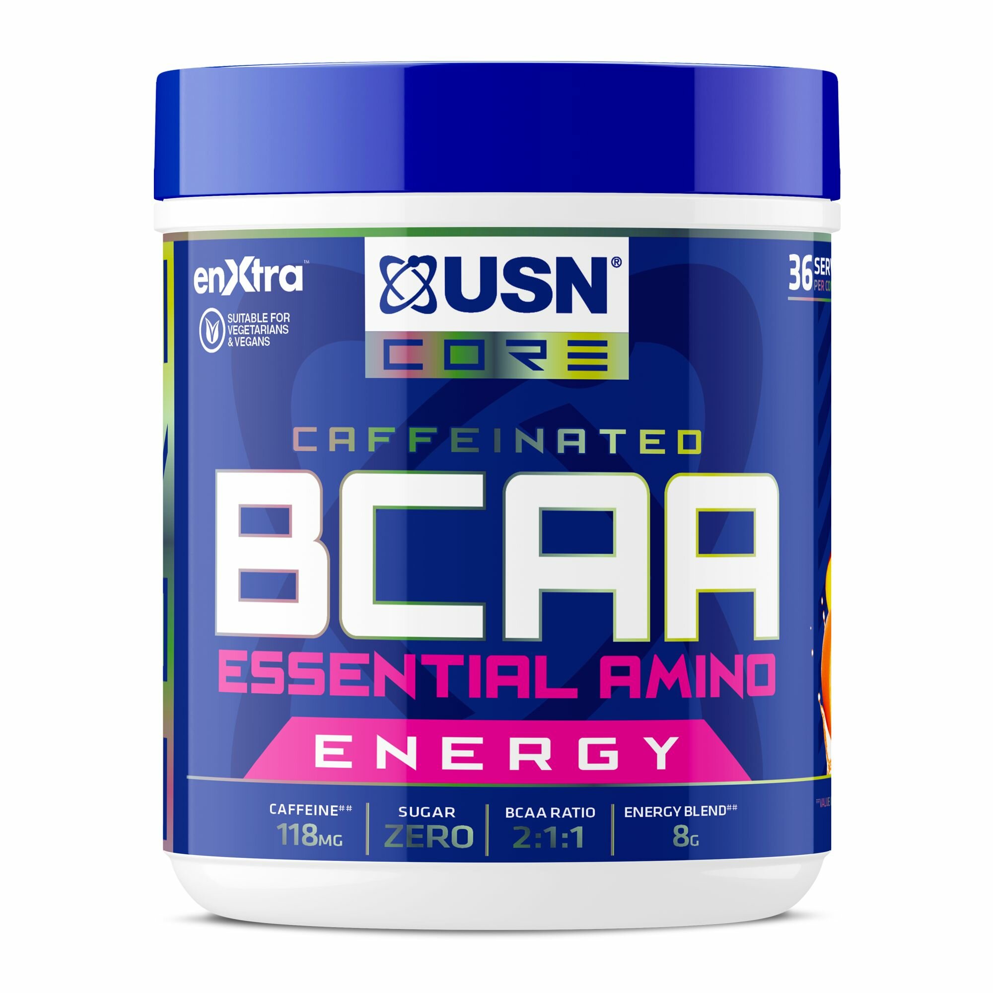 Аминокислоты USN BCAA Power Punch Energy 400 грамм, манго-апельсин