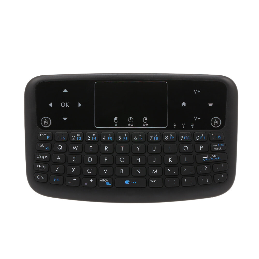 Клавиатура беспроводная A36 Mini 2.4GHz Air Touchpad для Android TV BOX Smart TV ПК Ноутбук черный 14.8*10*1.8cm 92g