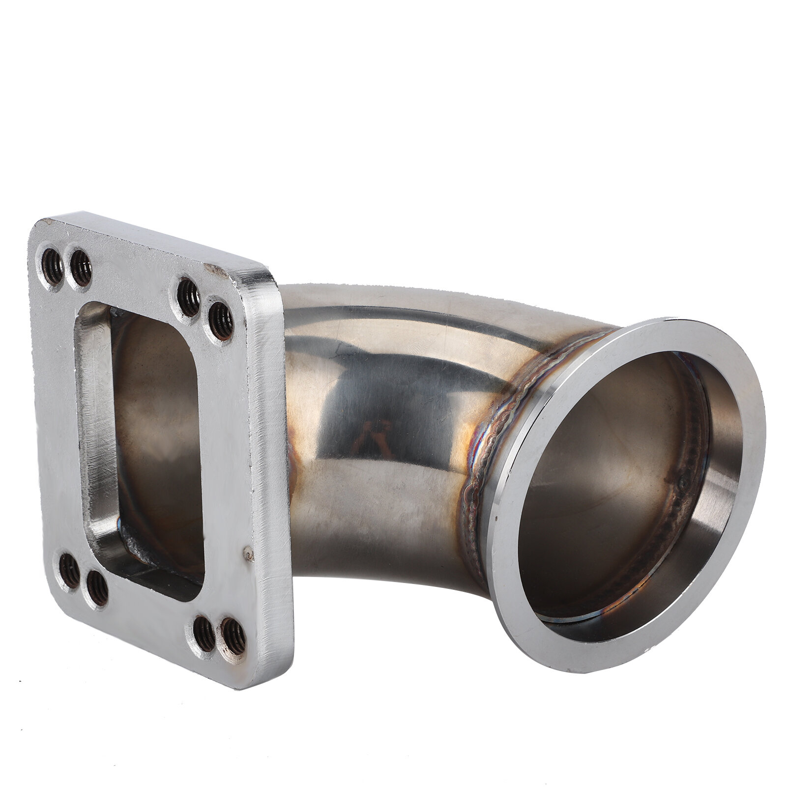 Адаптер фланца 3.0in VBand для T3 Turbo с углом 90 , нержавеющая сталь, идеален для 304 Turbocharger