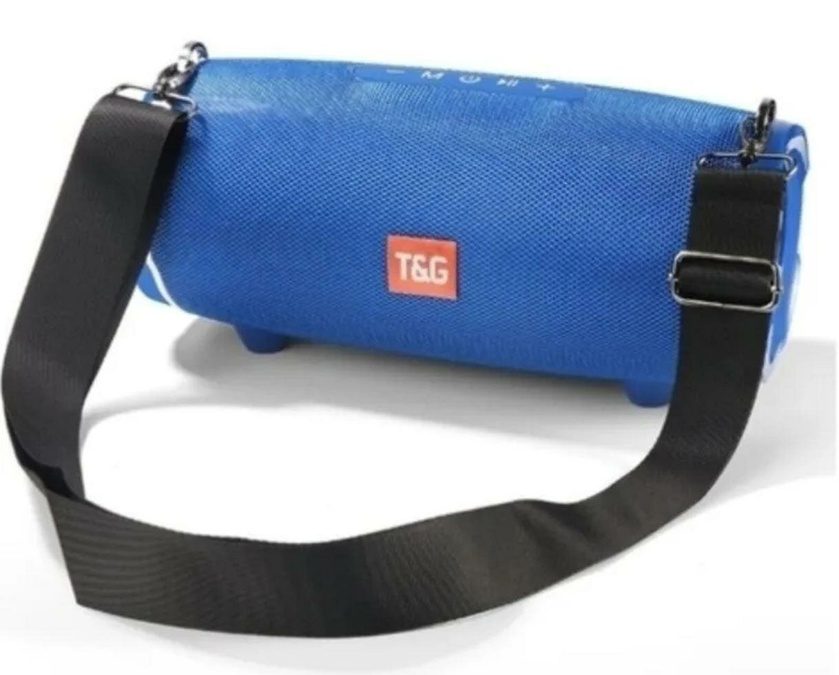 Беспроводная портативная колонка, Bluetooth, 4400 мАч, 21-50 Вт, синий