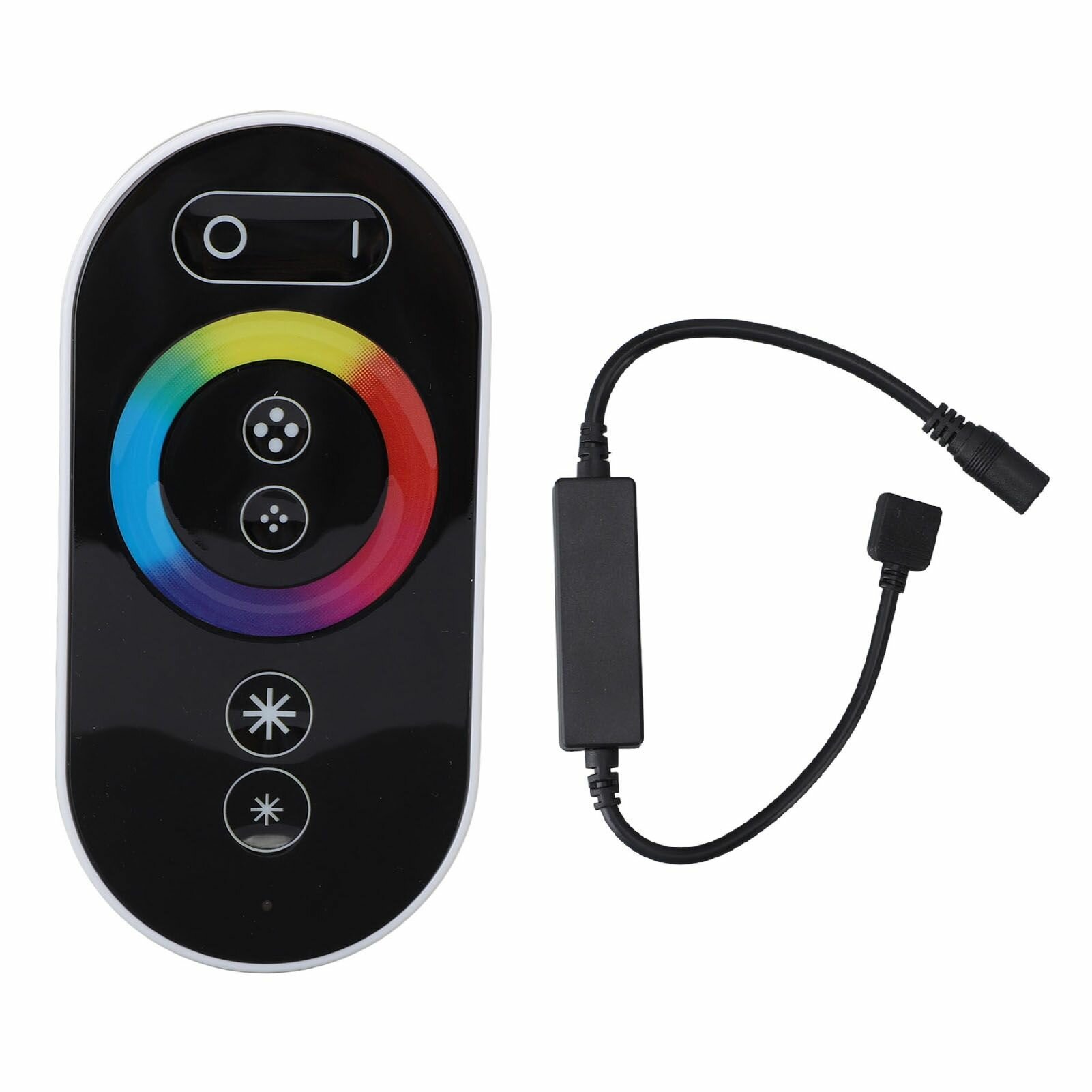 6-клавишный беспроводной светодиодный диммер RGB, сенсорный бесступенчатый радиочастотный диммер для встречного освещения полосы света, 5-24 В постоянного тока, полноцветная регулировка