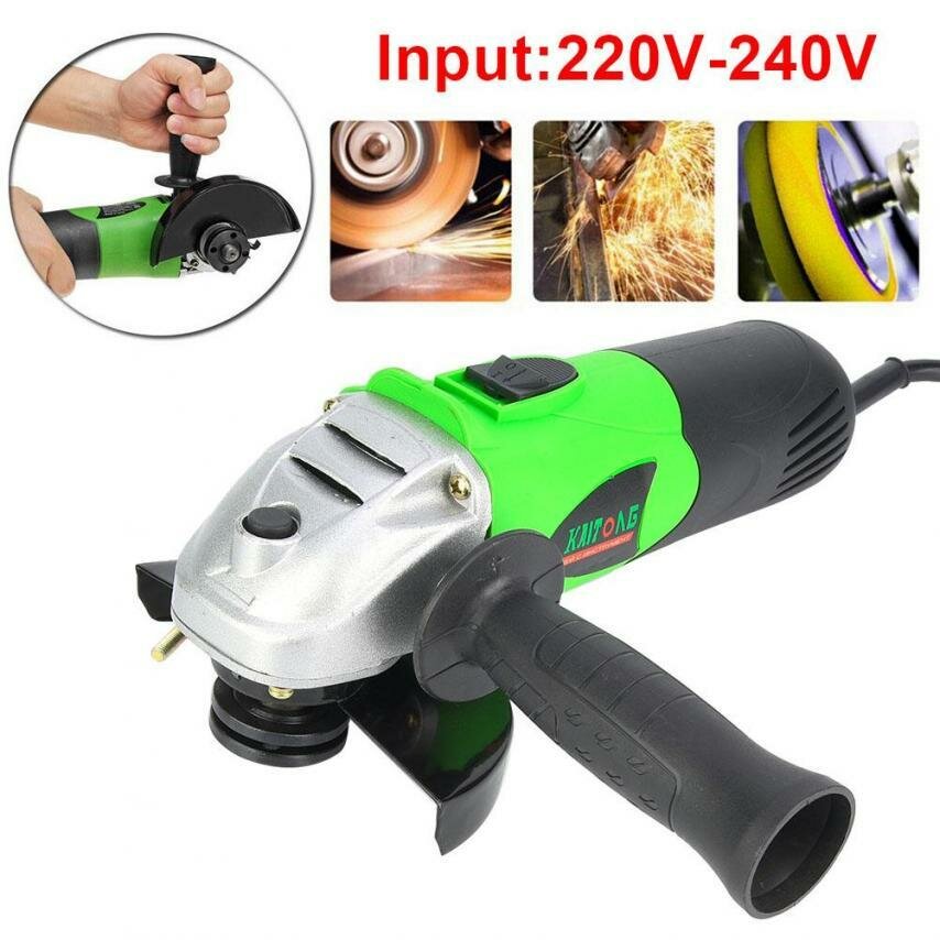 Длинная ручка электрическая угловая шлифовальная машина бытовая ударная дрель резак по металлу вилка ЕС 220 В