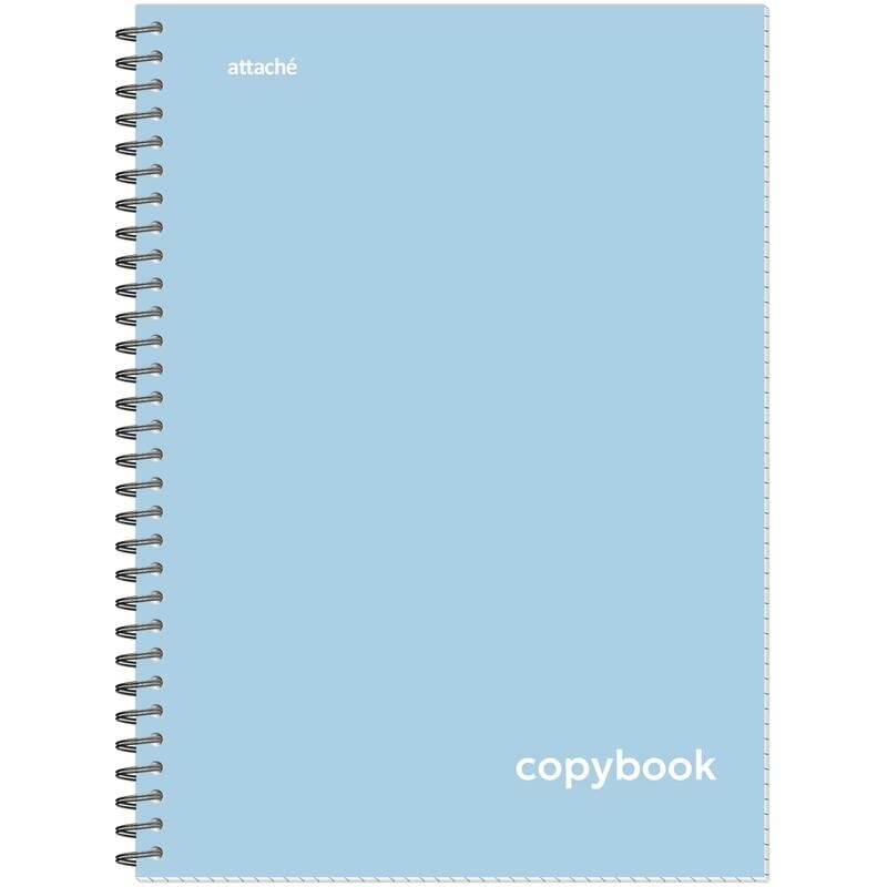 Тетрадь Attache Акварель гребень картон А4 96 л, голубой