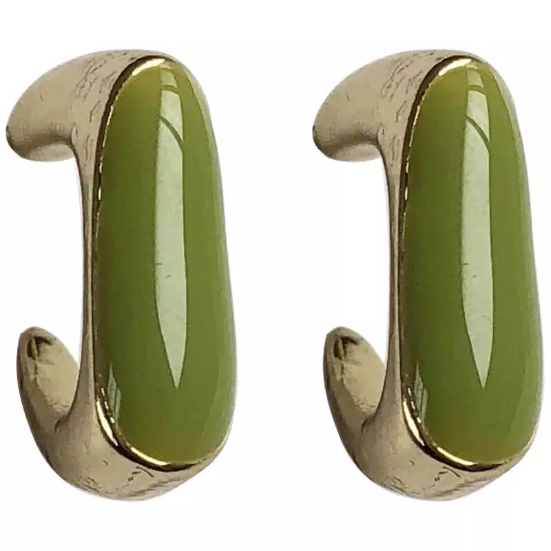 Серьги пусеты, эпоксидная смола