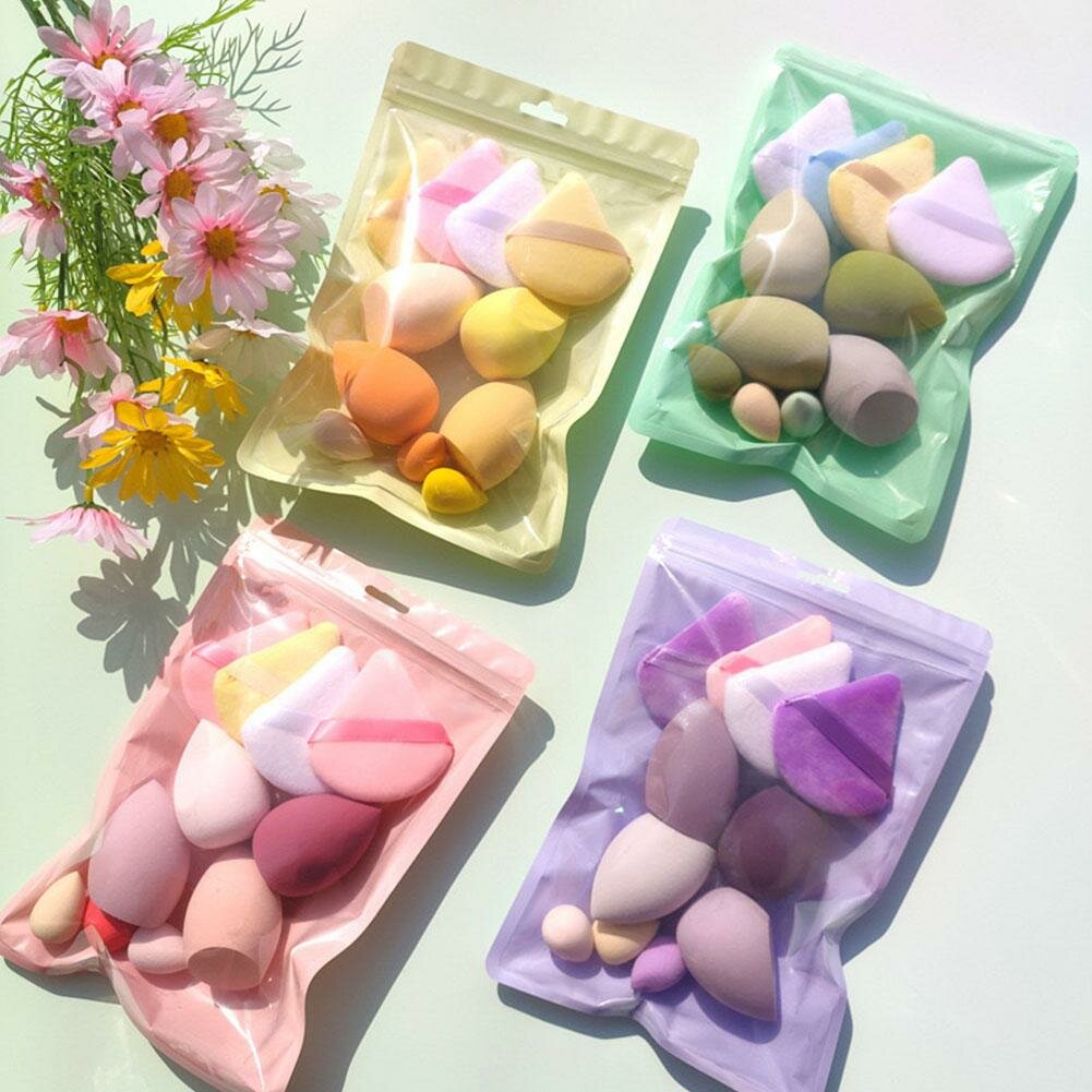 11 soft mini puffs in macaron colors — фото 1