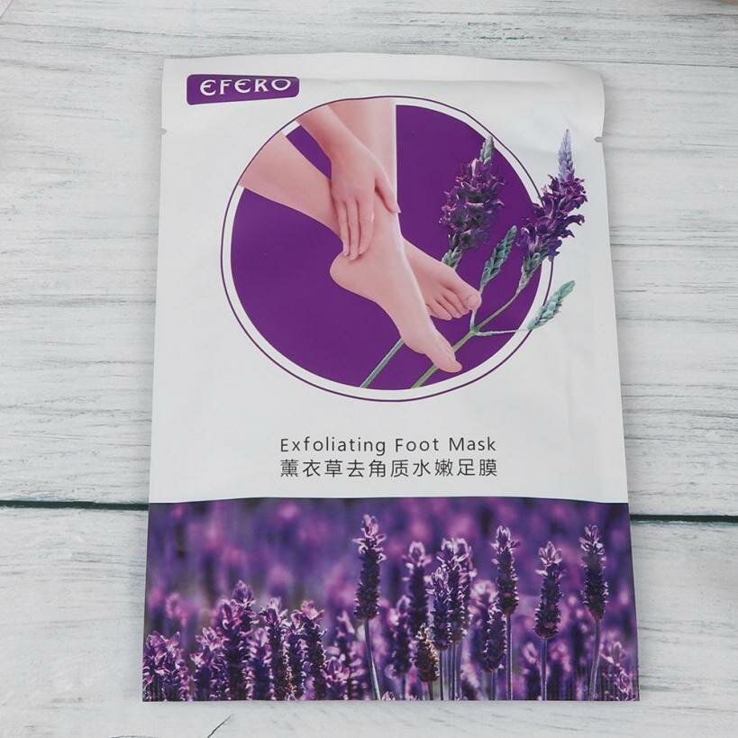 Маска-пилинг для ног Exfoliant Foot Peel Mask для мягких ног Lavender Essence Увлажняющий уход Отшелушивание Питание Удаление омертвевшей кожи 40 г
