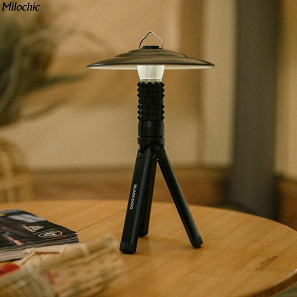 Уличный фонарь для кемпинга, высокая яркость освещения в течение 7 часов, водонепроницаемость IPX4, трехскоростная регулировка режима, зарядка type-c