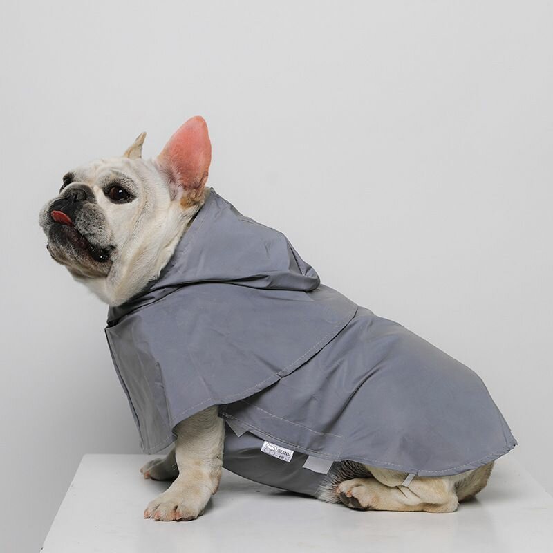 Светоотражающий дождевик для собак, подходящий для французских бойцовых собак, корги, тедди