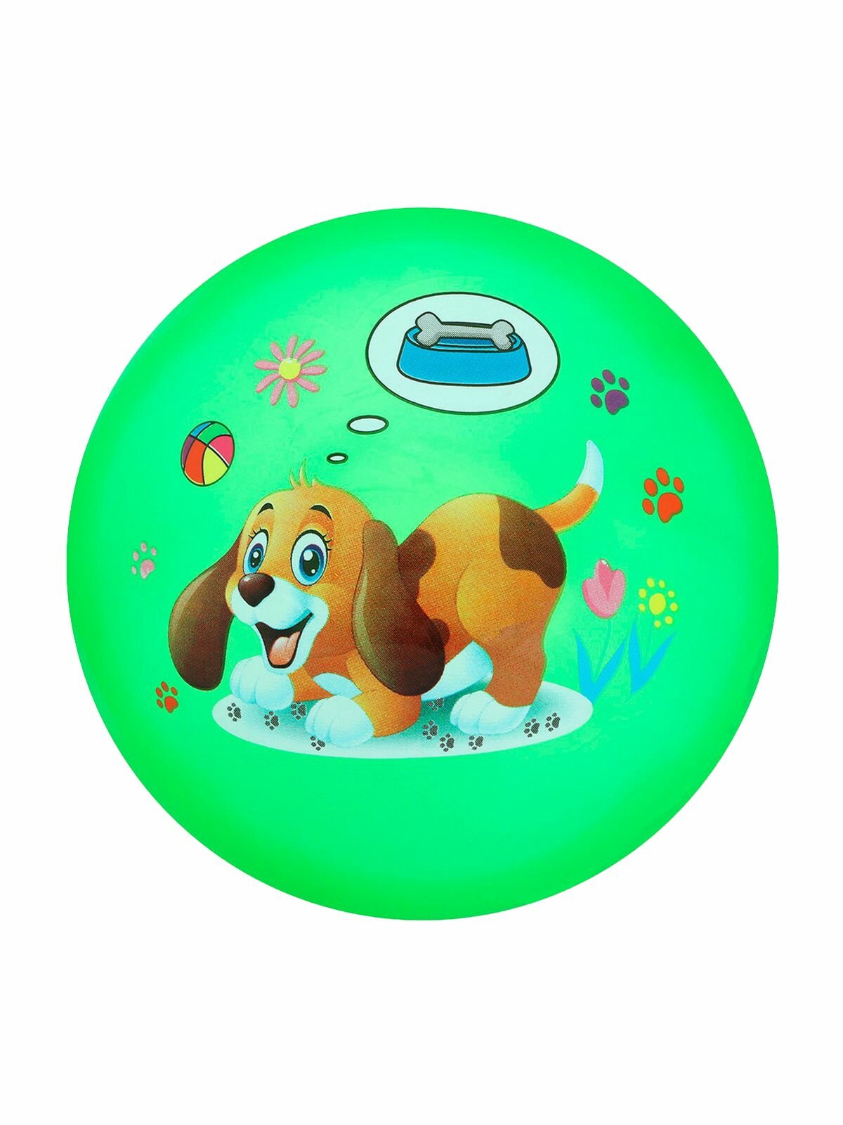 Надувной детский мячик "Животные", мяч для подвижных летних игр на свежем воздухе, спортивный инвентарь для дома и улицы, диаметр 22 см, микс