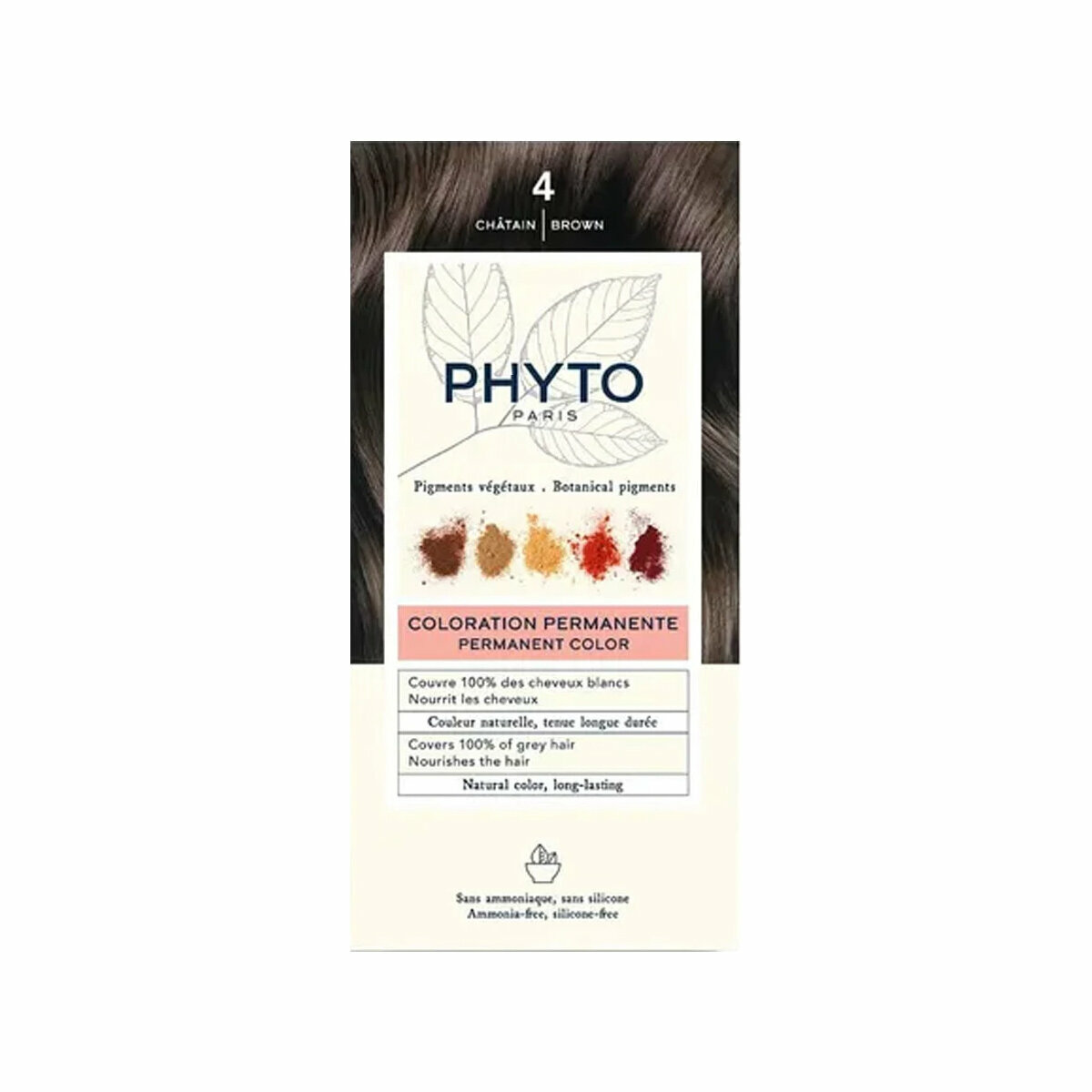 Краска для волос PHYTO Color Phytosolba, шатен, стойкий цвет