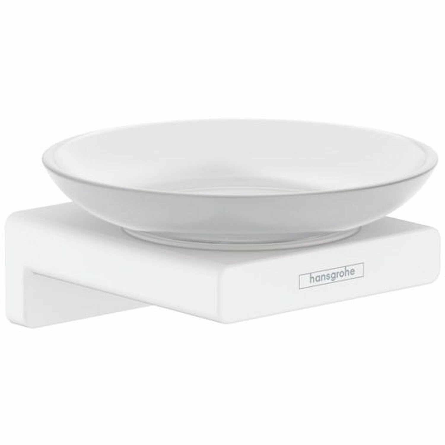 Мыльница Hansgrohe AddStoris настенная, матовый белый 41746700