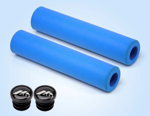 Велосипедные грипсы из силикона MANA, синие