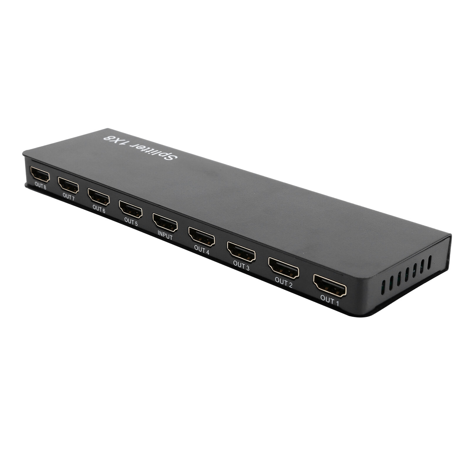 100‑240V F118 8 Ports 1 In 8 Out HDMI 1.4 Splitter Audio Video 1080P Distributor, Metal, As Pictures Shown, 415g, 4KX2K / 60Hz 10Bit YCBCR4:2:0, 4KX2K / 60Hz 12Bit YCBCR 4:2:0, 4KX2K / 60Hz 8Bit YCBCR 4:4:4 / YCBCR4:2:0, 24/50/60FS/HD-DVD/XVYCC,