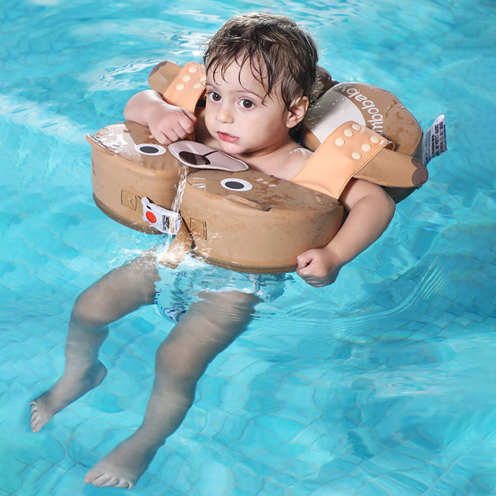 Детский Плавательный Круг: Тренажер Для Плавания Без Надувания С Двойной Защитой От Падения - Водяной Барьер От Брызг И Мягкая Кожа For Детей От 3 До 72 Месяцев