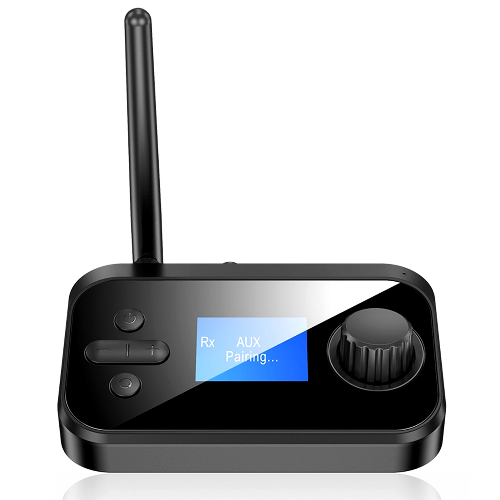 Беспроводной аудиоадаптер 2-в-1 с дисплеем и функцией передатчика-приемника Bluetooth для телевизора и акустической системы.