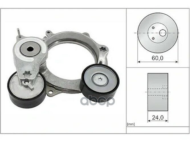 Натяжитель ремня генератора Audi/VW 057903133AJ европа 534071810-INA/057903133AK 057903133AD 057903133AF 057903133AJ 05790313.