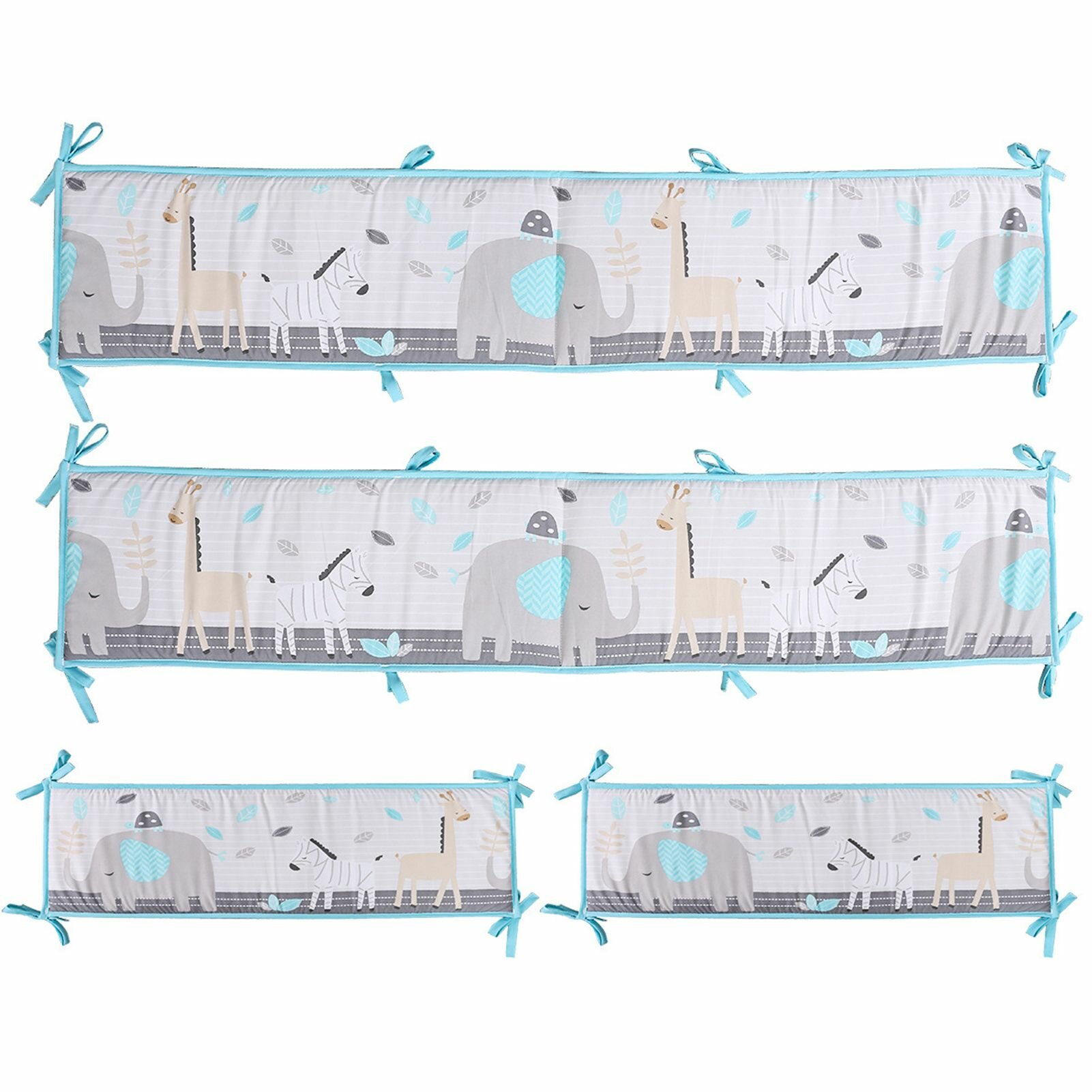 Бампер для детской кроватки с принтом, дышащие подушечки, простой в установке усилитель мальчиков