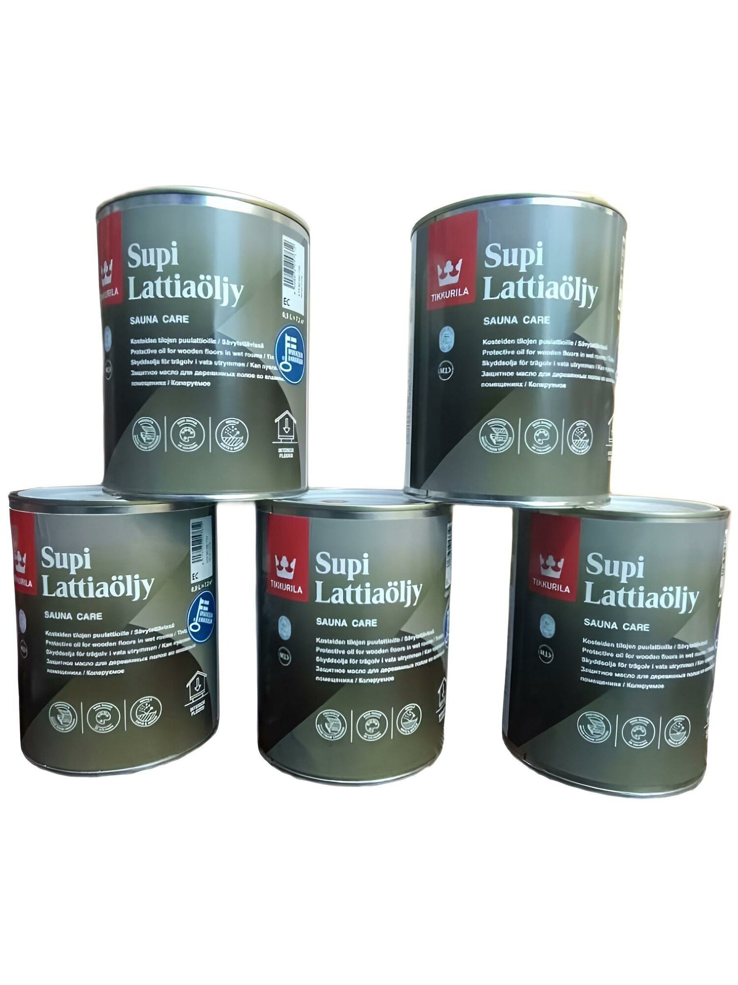 Масло Tikkurila Supi Lattialjy для защиты пола в саунах и банях