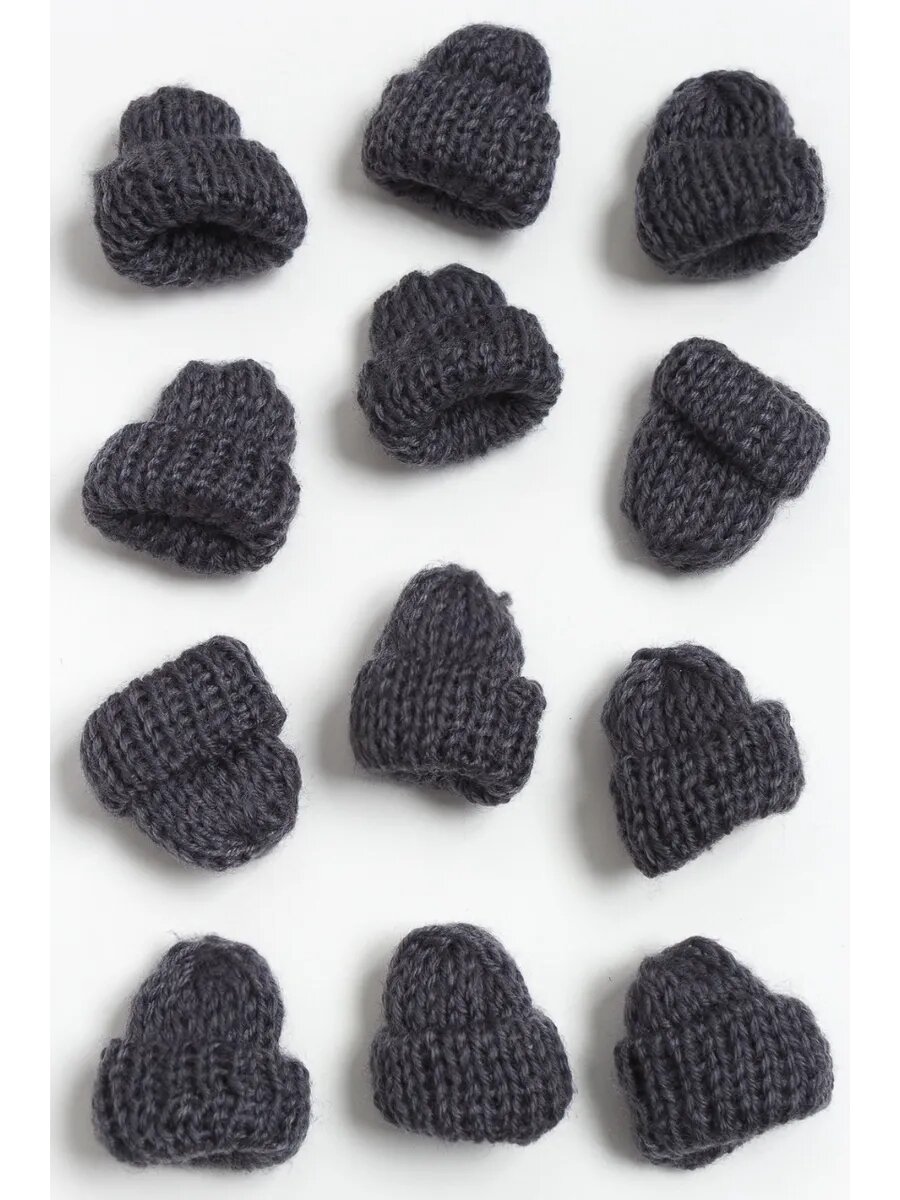 Шапочка вязаная для игрушек 3,5*3,5 (5шт)