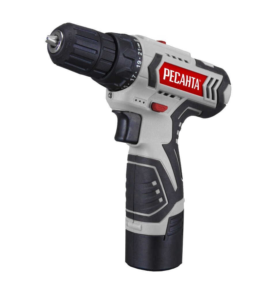 Дрель-шуруповерт ударная Ресанта ДА-12-2ЛК