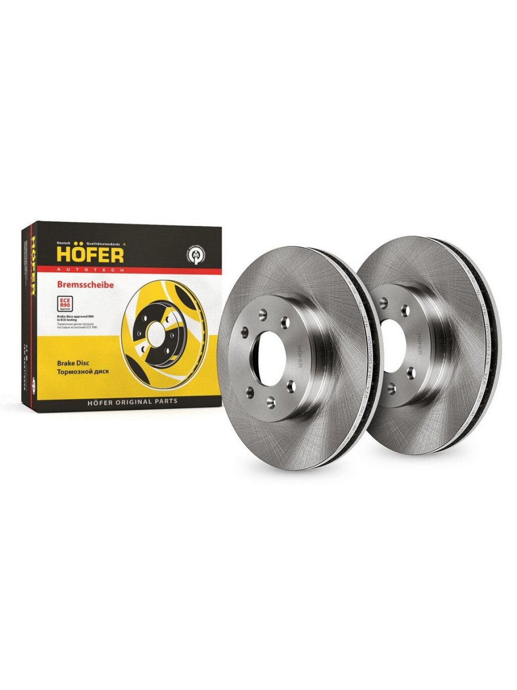Диск переднего тормоза (2 шт) HOFER HF 130 274