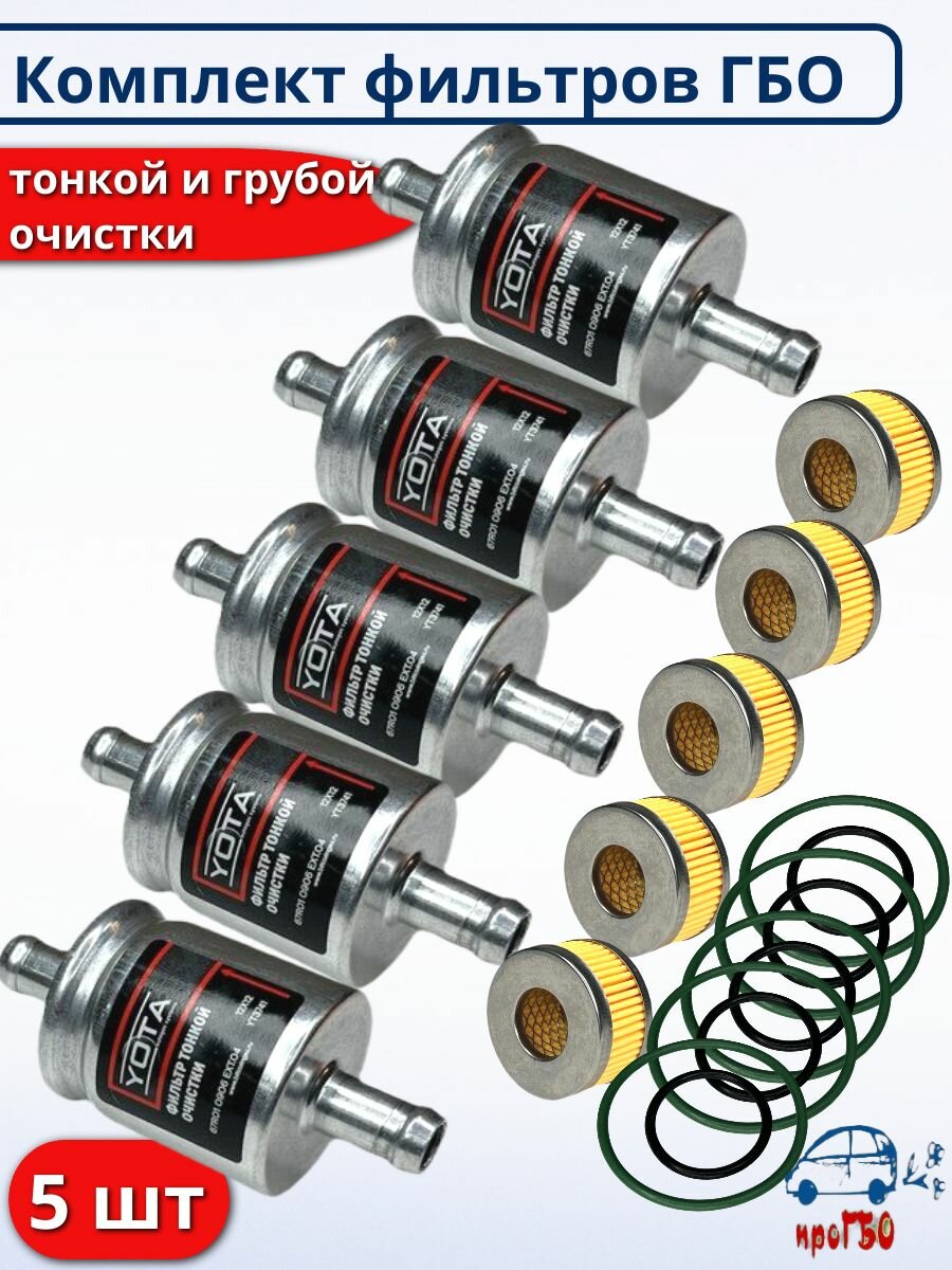 Комплект фильтров ГБО 4 поколения ( 5 комплектов)