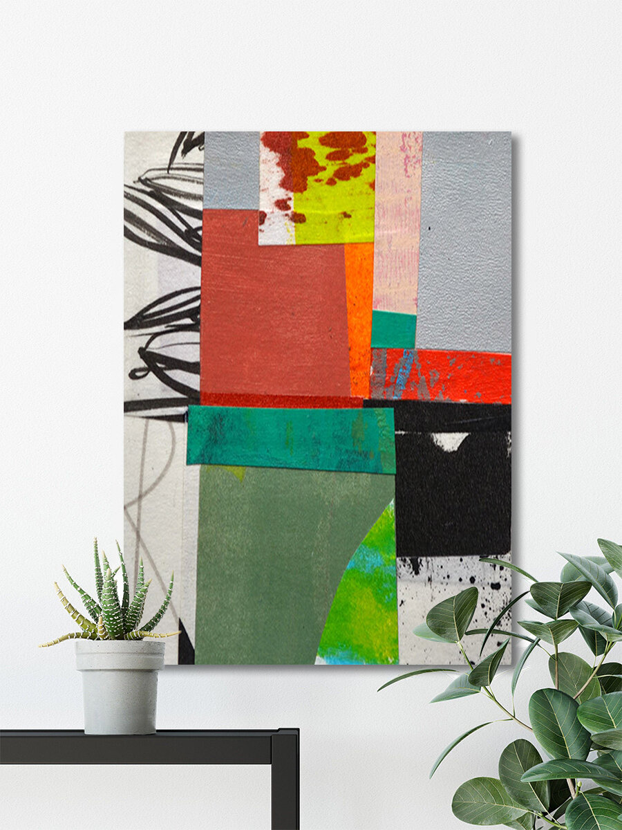 Картина интерьерная абстракция / Лофт, в стиле кубизм, 60х80 см.