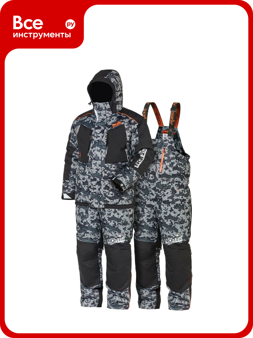 Зимний костюм NORFIN DISCOVERY 2 LE CAMO 04 р. XL 452304-XL, для эксплуатации температуры, регулируемый