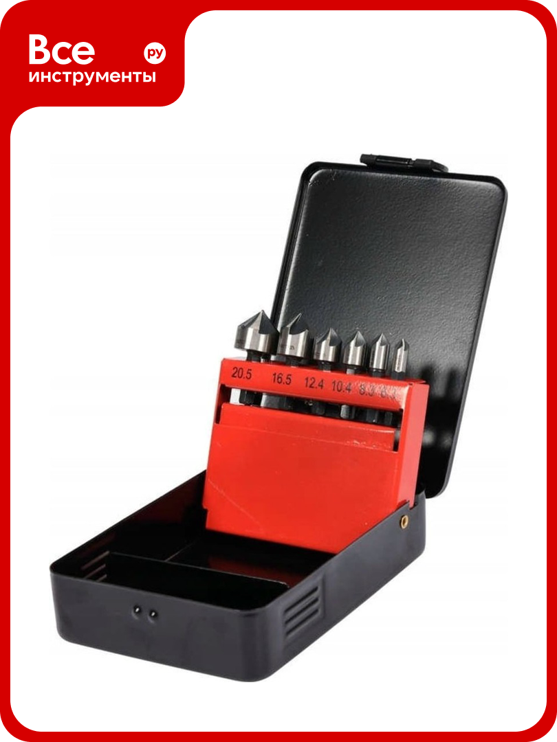 Набор конусных зенкеров YATO 6мм 6 предметов HEX YT-44729 369444729 092 1