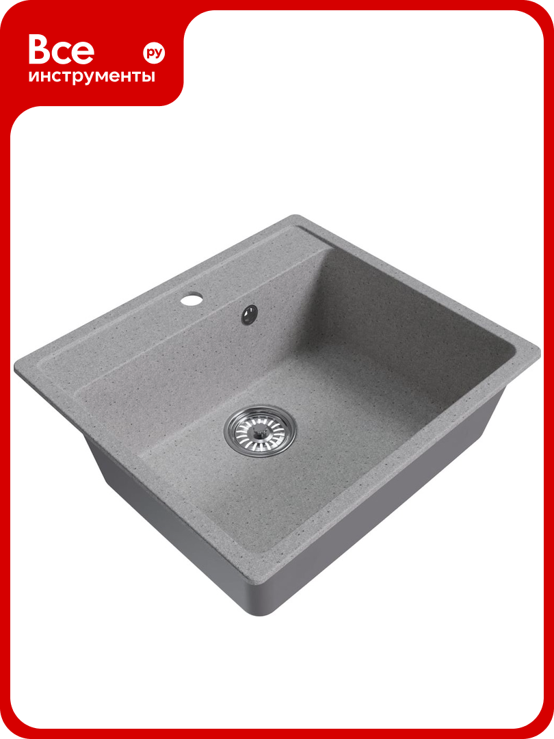 Мойкa MIXLINE ML-GM15 серая 310, 560x500x180 мм newх 551916