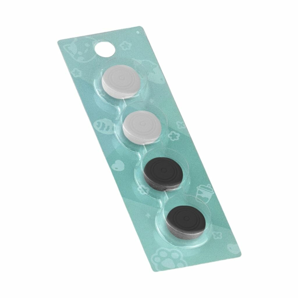 Аудиоаксессуары+Подходит для портативной игровой консоли R36S rocker cap-2 черных и 2 белых