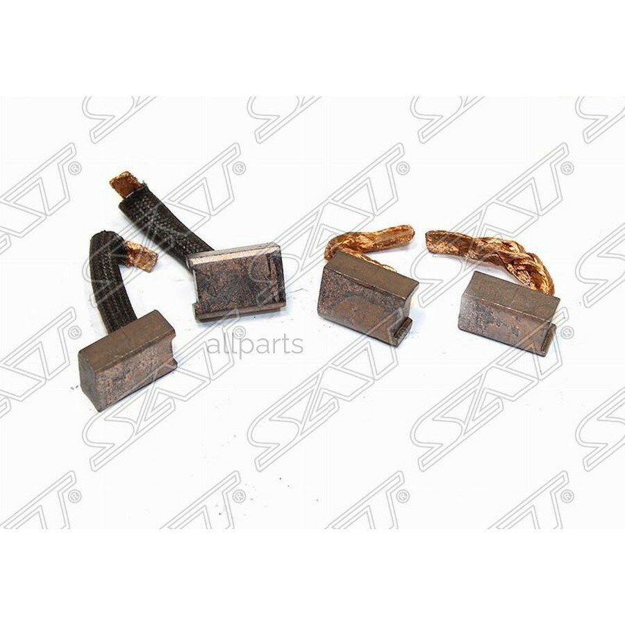 SAT ST-0222-24-753 Щетка генератора/стартера 4 шт. HYUNDAI ACCENT/MMC L200/LANCER/PAJERO/NISSAN BLUEBIRD/SERENA/SUNNY