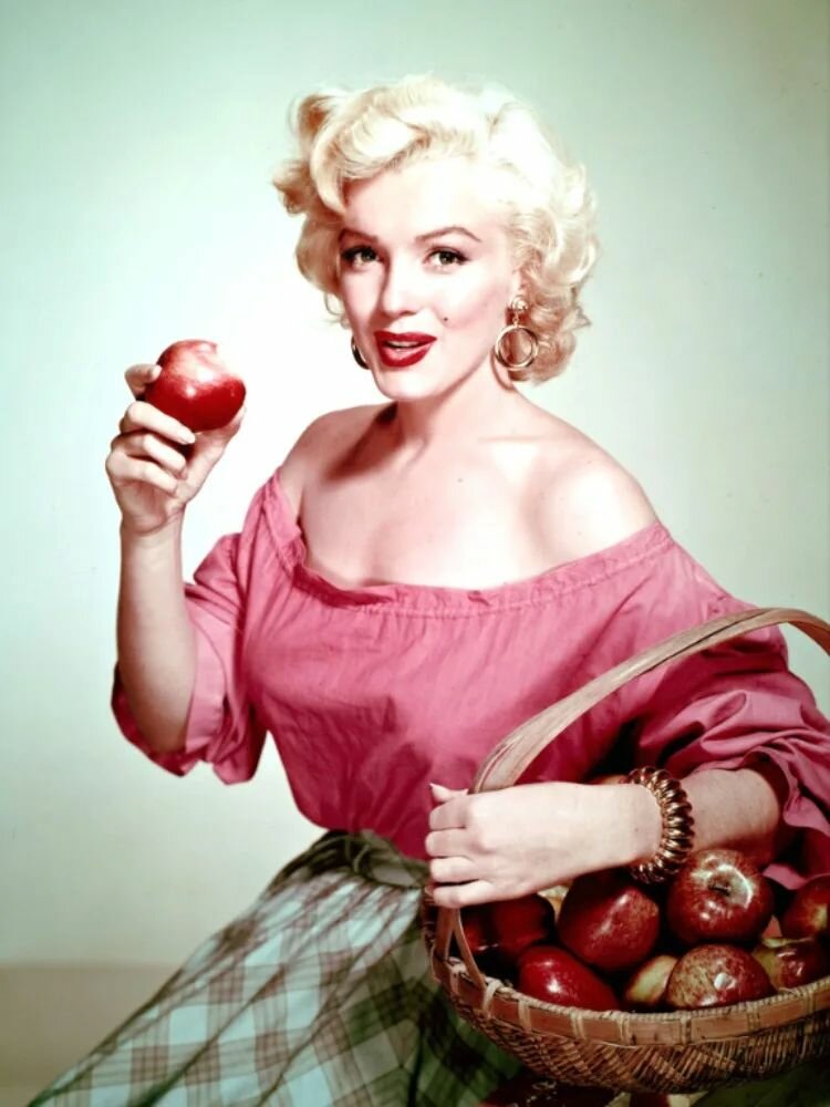 Алмазная картина "Монро" алмазная огранка 40х50 см,40X50CM, белый