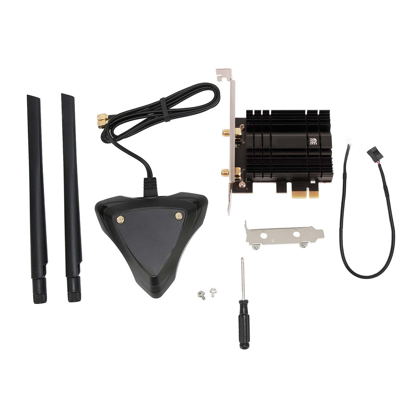 WiFi 6E PCI-E адаптер 5400 Мбит/с с антенной 6dBi