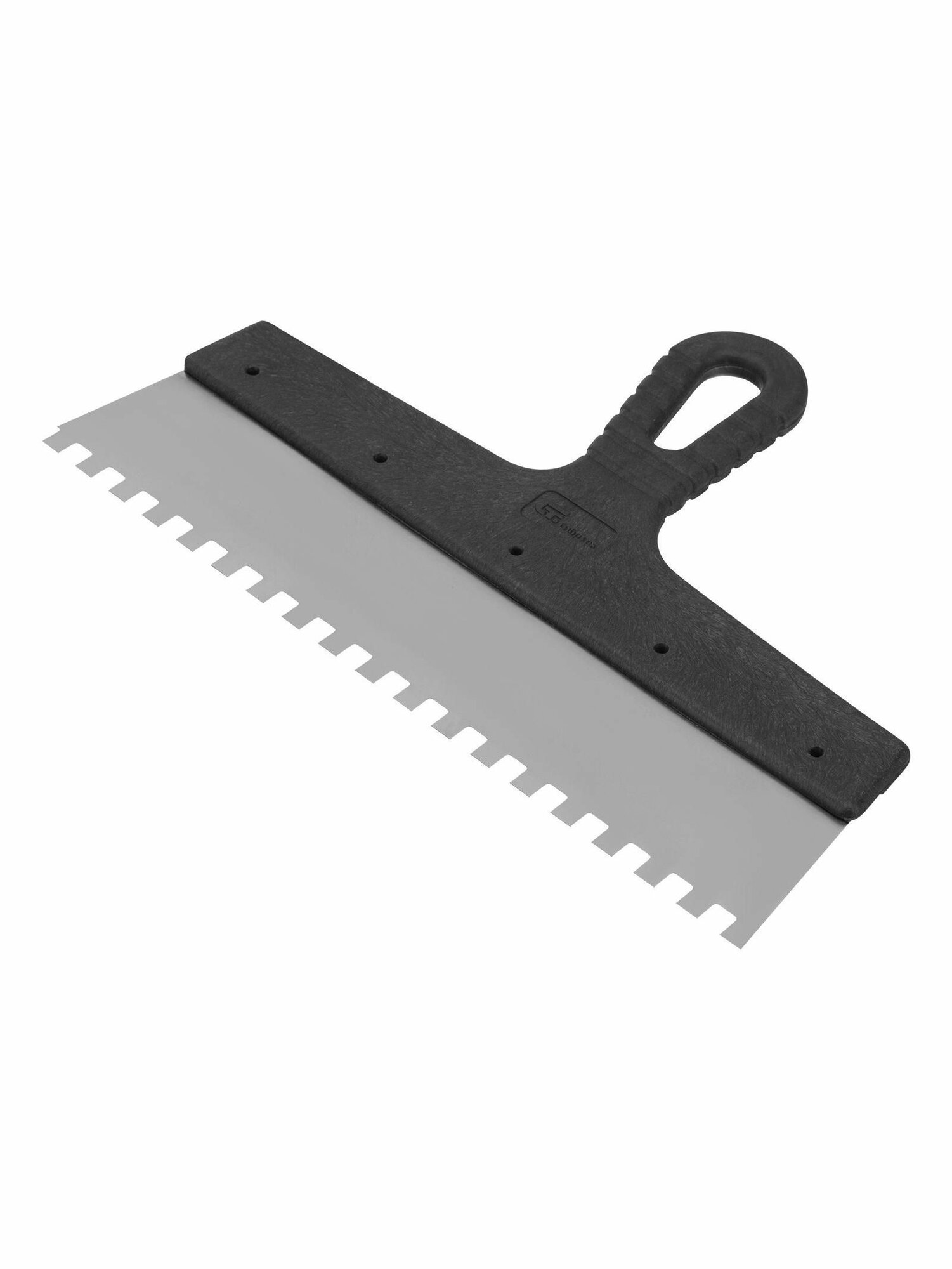 Шпатель из нержавеющей стали, 300 мм, зуб 8 х 8 мм, пластмассовая ручка Сибртех 85476