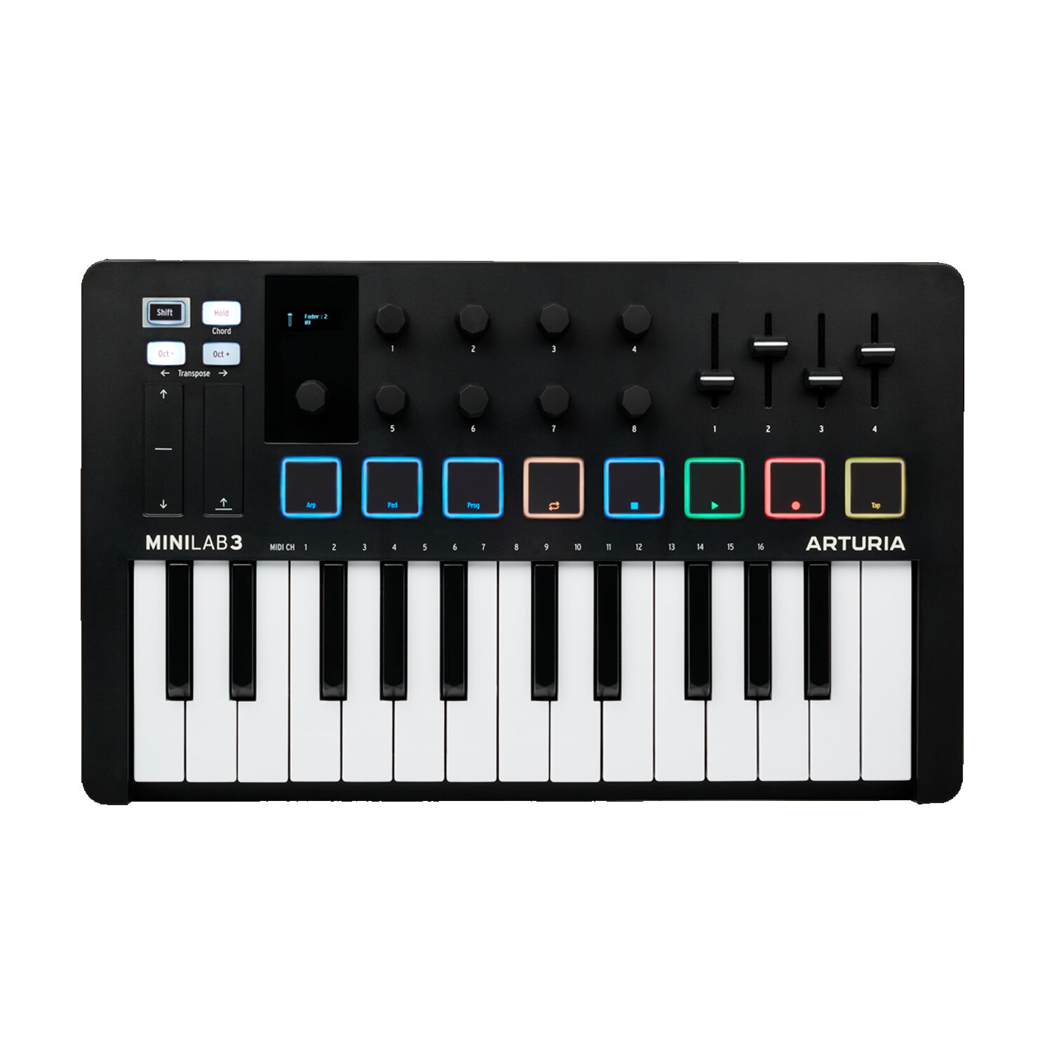 MIDI-клавиатура ARTURIA MiniLAB 3 Black Edition