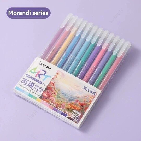 Акриловые гелевые маркеры тонкий наконечник 1 мм Morandi