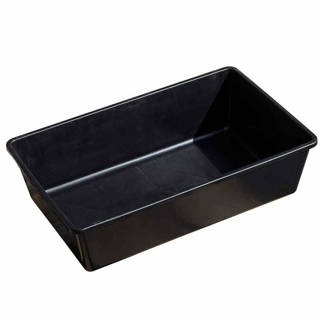 Ящик для рассады "Садовита №8", пластиковый, черный, 400×250×107 мм, удобство посадки